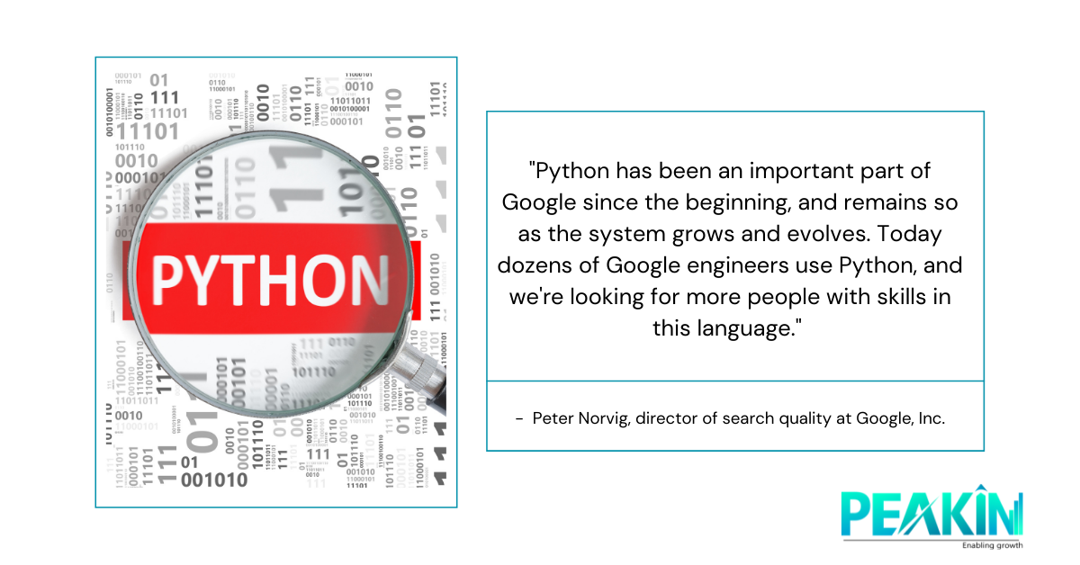 Importance of Python for Data Science Career - Peakin